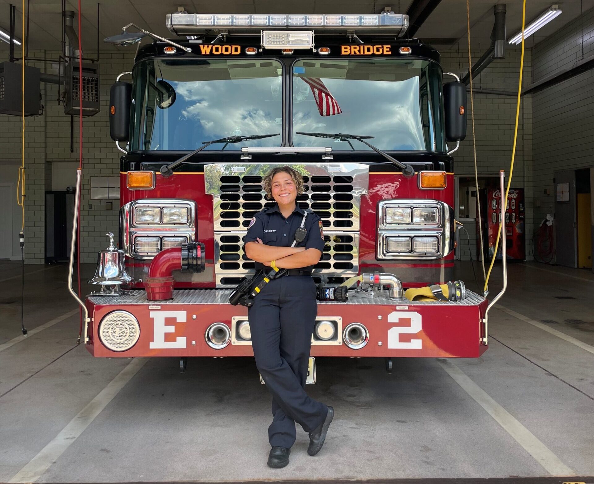 Woodbridge's first female career fire fighter inspires Girl Scouts to ...