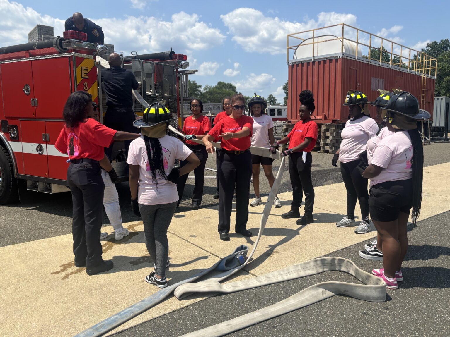 DC fire fighters and EMTs inspire young girls at Camp Spark - IAFF