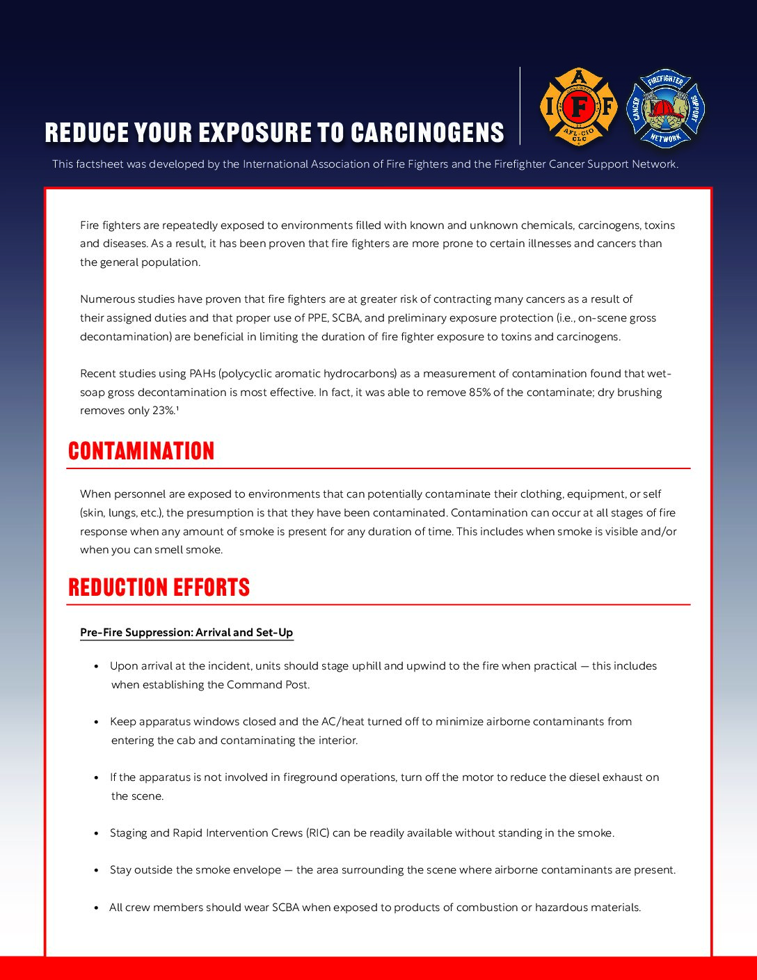 Fire Fighter Cancer Awareness Month - IAFF