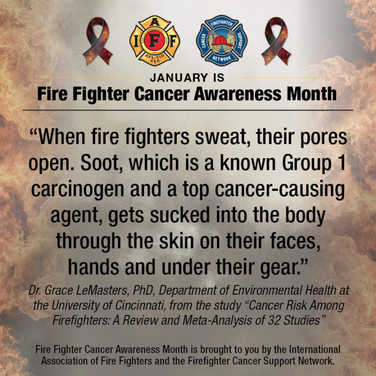 Fire Fighter Cancer Awareness Month - IAFF