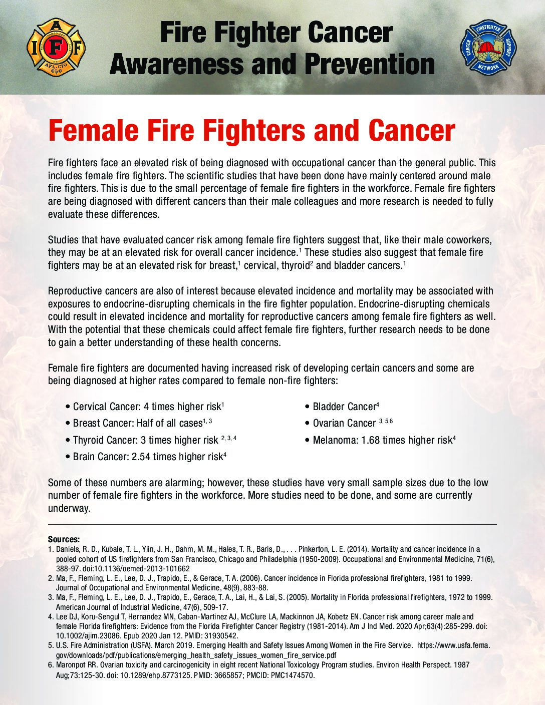 Fire Fighter Cancer Awareness Month - IAFF