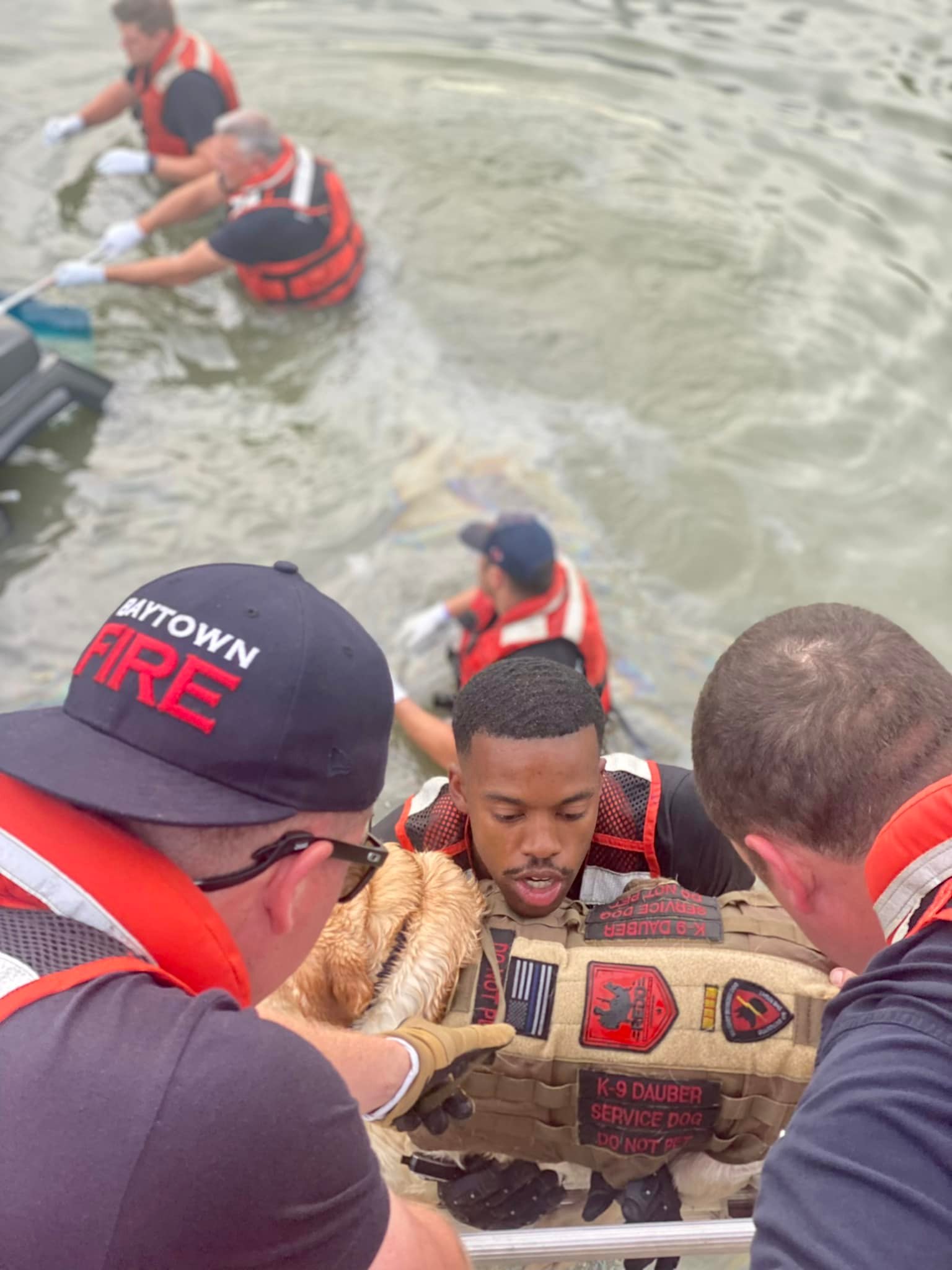 Baytown Local 1173 Members Rescue Man and Service Dog - IAFF